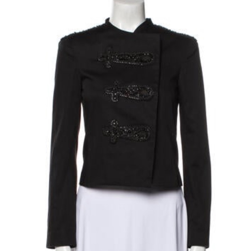 Alice + Olivia Embellished Military Jacket - Gem